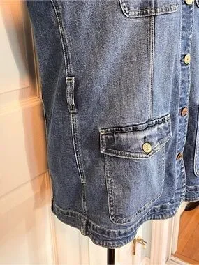 GAP | Jackets & Coats | Gap Dark Indigo Denim Chore Jacket Medium 4 ...